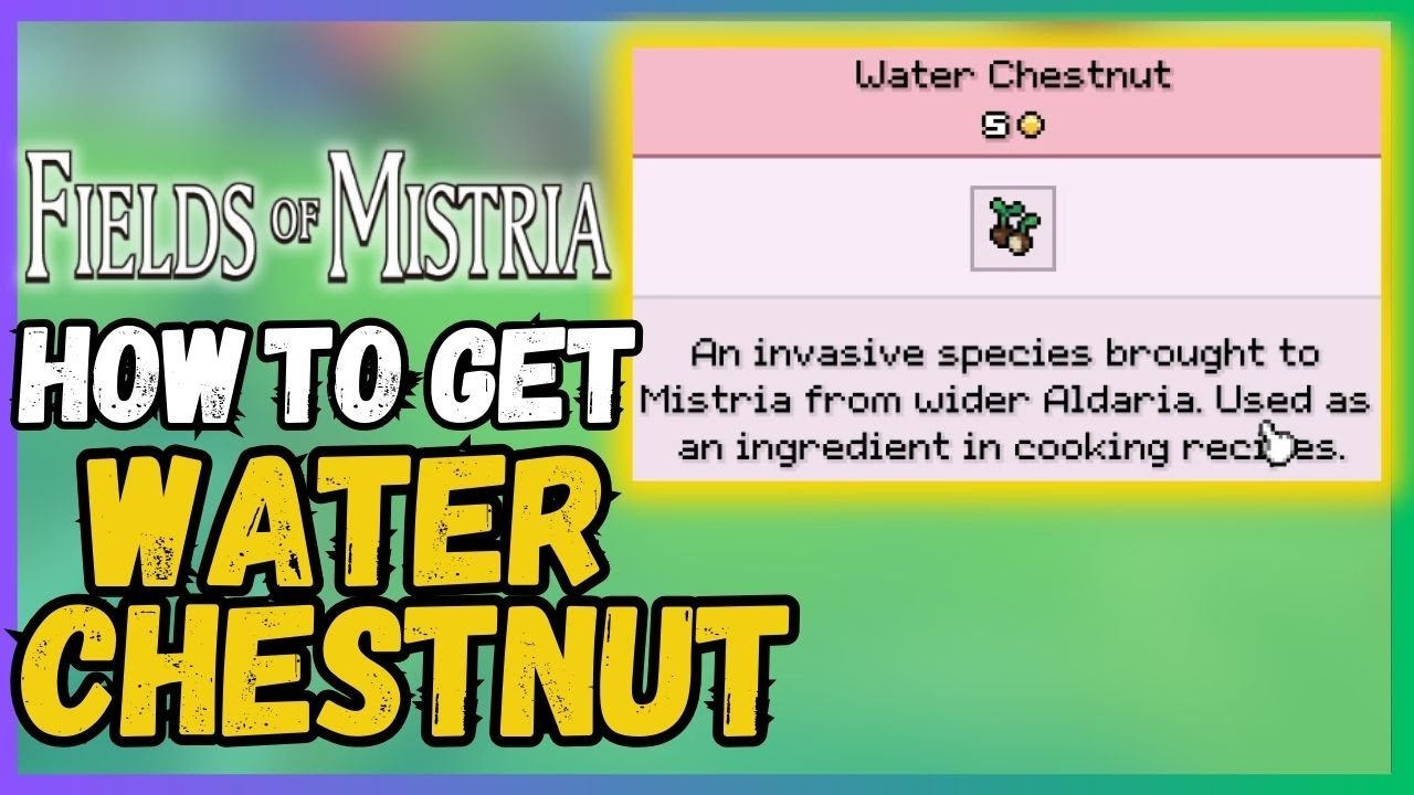 How to get Water Chestnut in Fields Of Mistria - YouTube