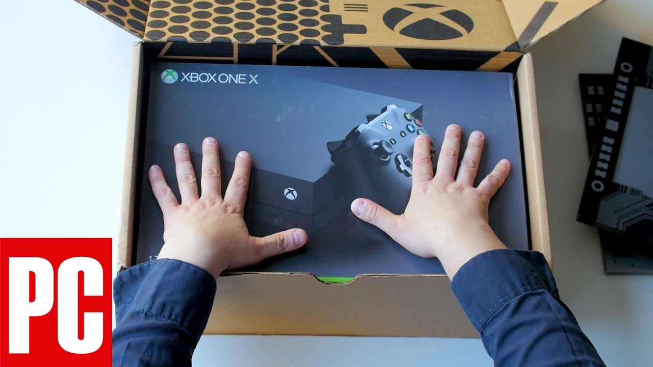 Microsoft Xbox One X Unboxing - YouTube