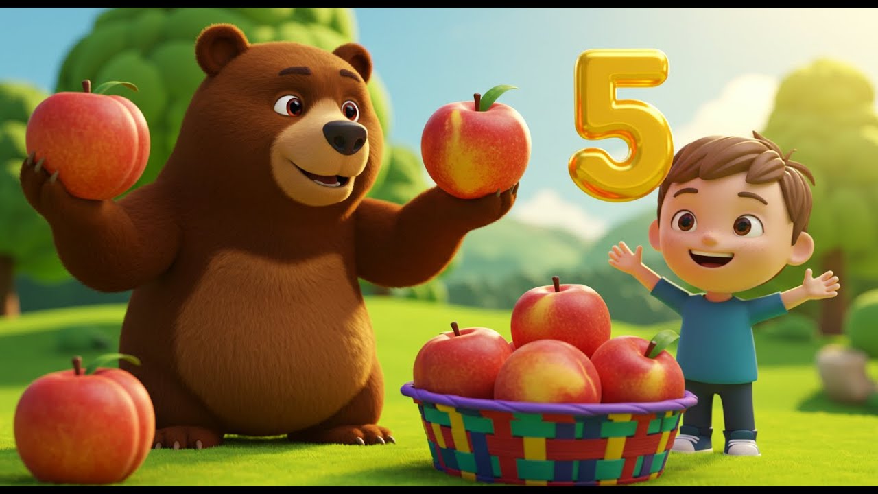 Let’s Count the Fruit with Little Bear | Counting Song for Kids | Baby ...