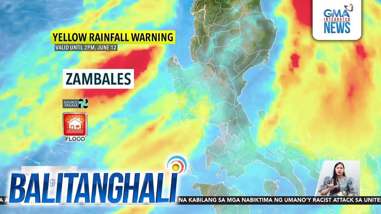 Yellow rainfall warning, itinaas ng PAGASA sa Zambales - Weather update ...