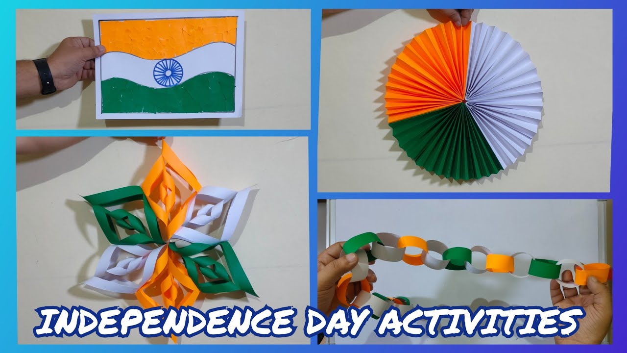Independence Day Activities for Students/ Craft Activities - YouTube