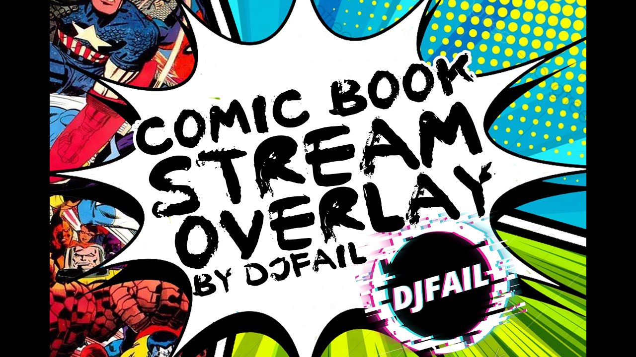 Comic Book Themed Stream Overlay! Link in Description! - YouTube