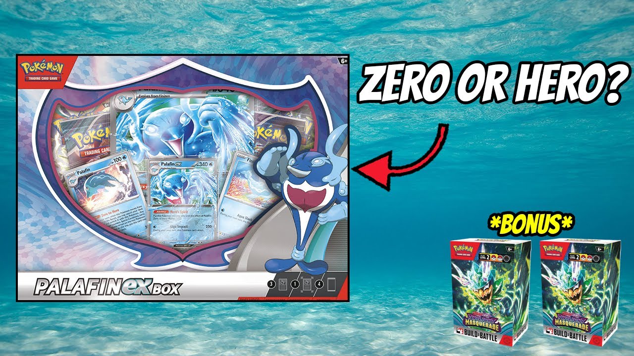 Palafin ex Box Opening with Twilight Masquerade Build & Battle - YouTube