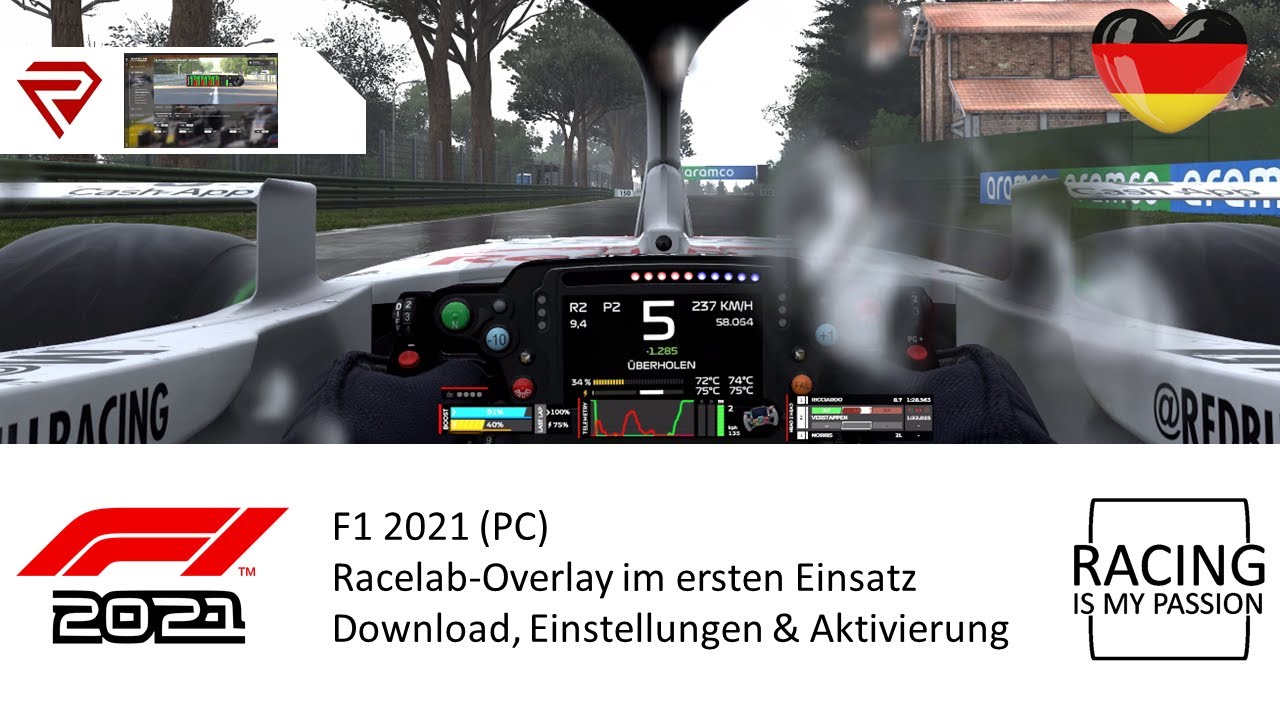F1 2021 - Racelab-Overlays im ersten Einsatz (Einstellungen ...