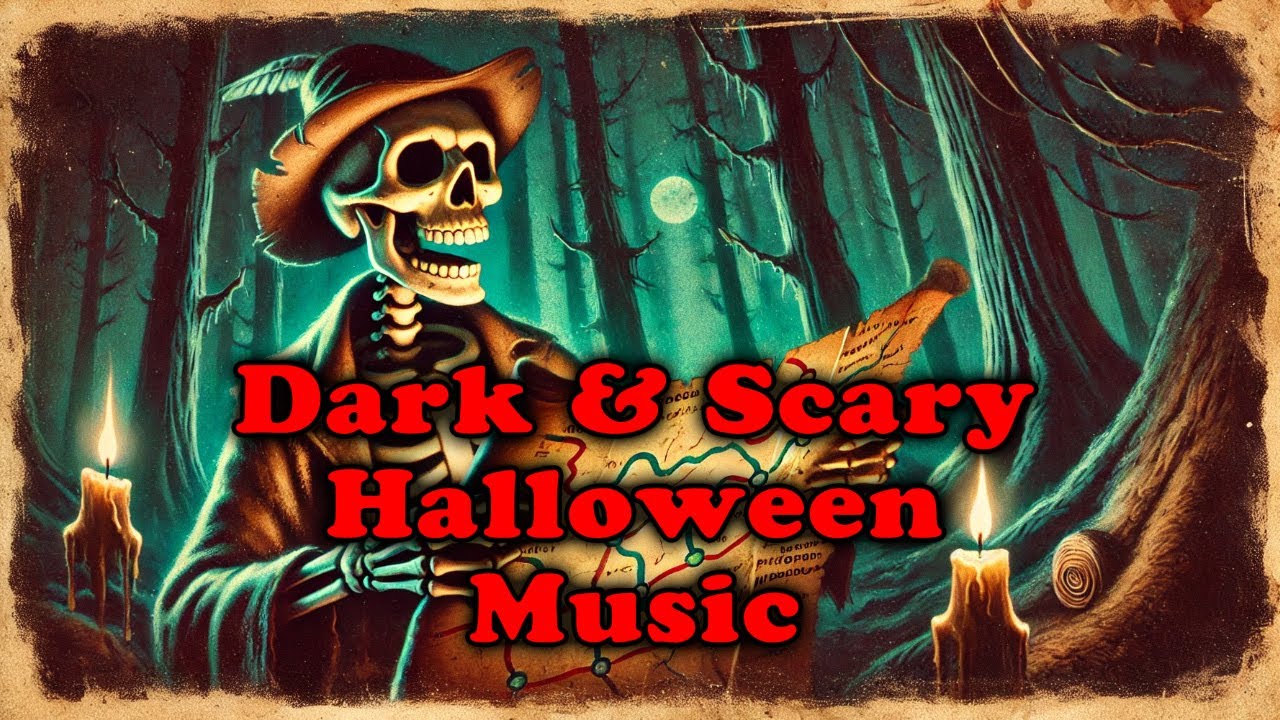 Dark & Scary Halloween Music 🎃 Scary Skeleton Treasure Map and Monsters ...