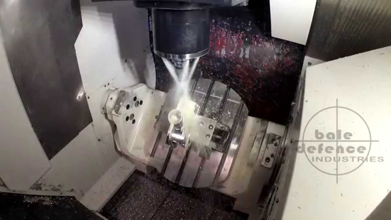 5 Axis Machining in MAZAK Variaxis i-500, Aluminium Tee Piece - YouTube