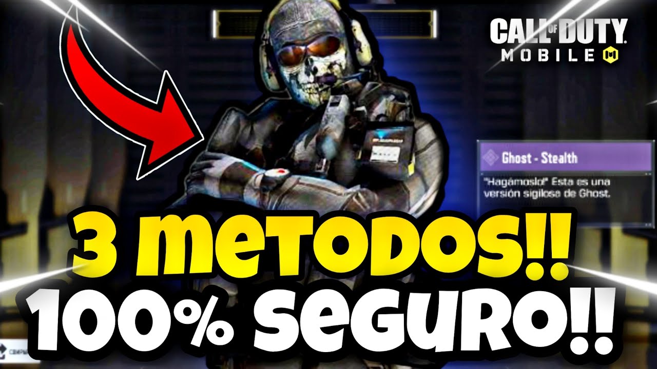 3 METODOS PARA GHOST STEALTH 100% SEGURO!! I COD MOBILE - YouTube