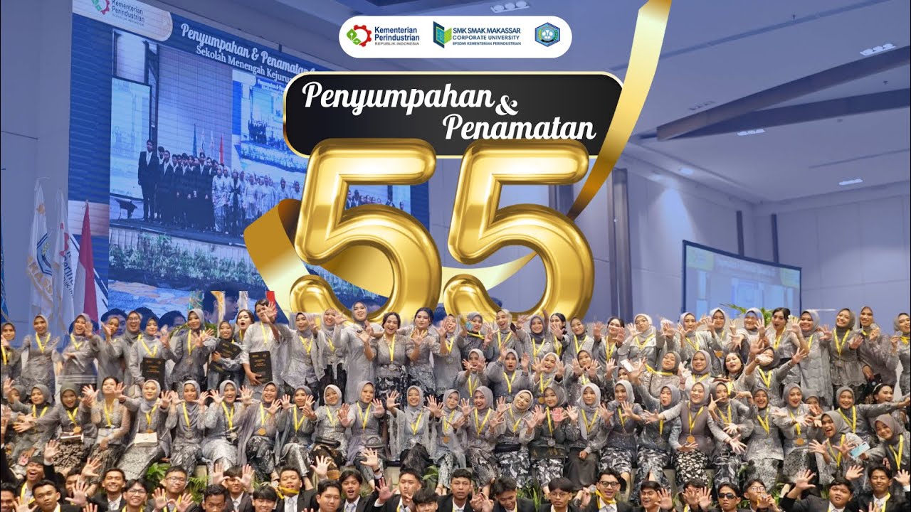 PENYUMPAHAN & PENAMATAN ANGKATAN 55 SMK SMAK MAKASSAR - YouTube