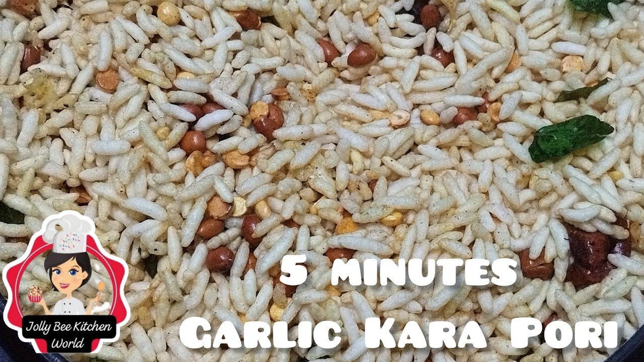 Garlic Kara Pori/ பூண்டு காரப்பொரி/ Spicy puffed rice/Garlic murmura ...