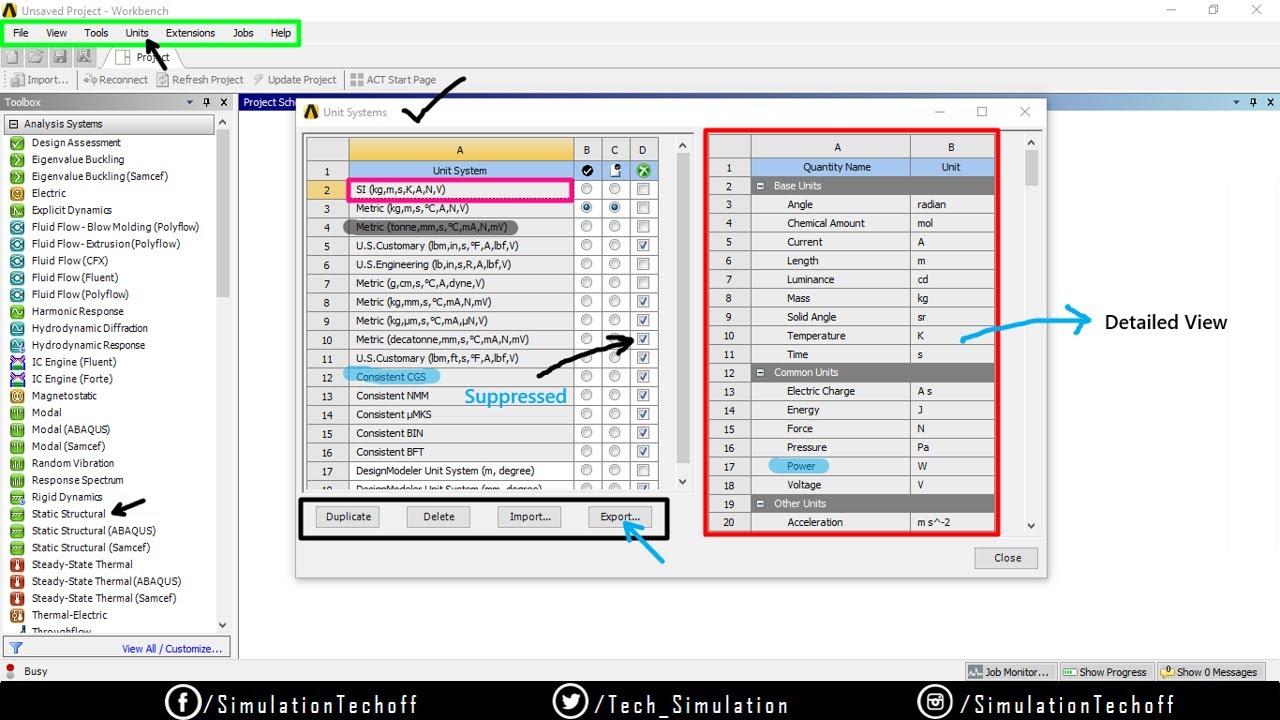 Units System | Lesson 7 | Ansys Tutorial Tamil - YouTube