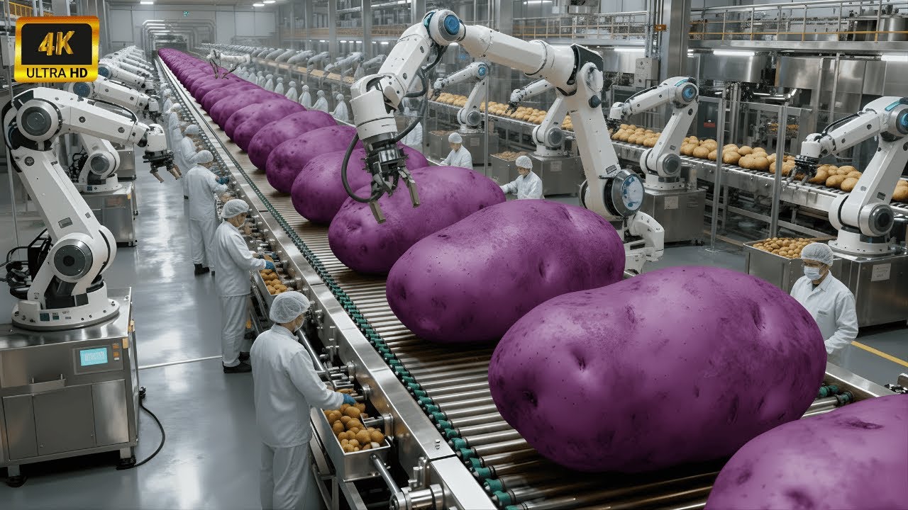 Inside a Potato Chip Factory: Whole Potatoes to Sealed Snack Bags (Full ...