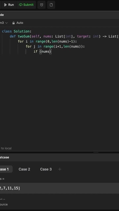 Leetcode Two Sum DSA Problem Solution - YouTube