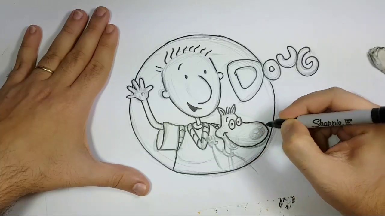 🎬 LIVE: Como Desenhar o Doug Funnie! PARTE I - YouTube