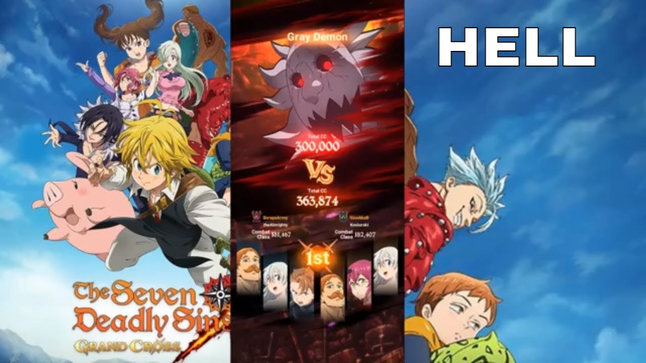 HELL GRAY DEMON THE SEVEN DEADLY SINS GRAND CROSS PL - YouTube
