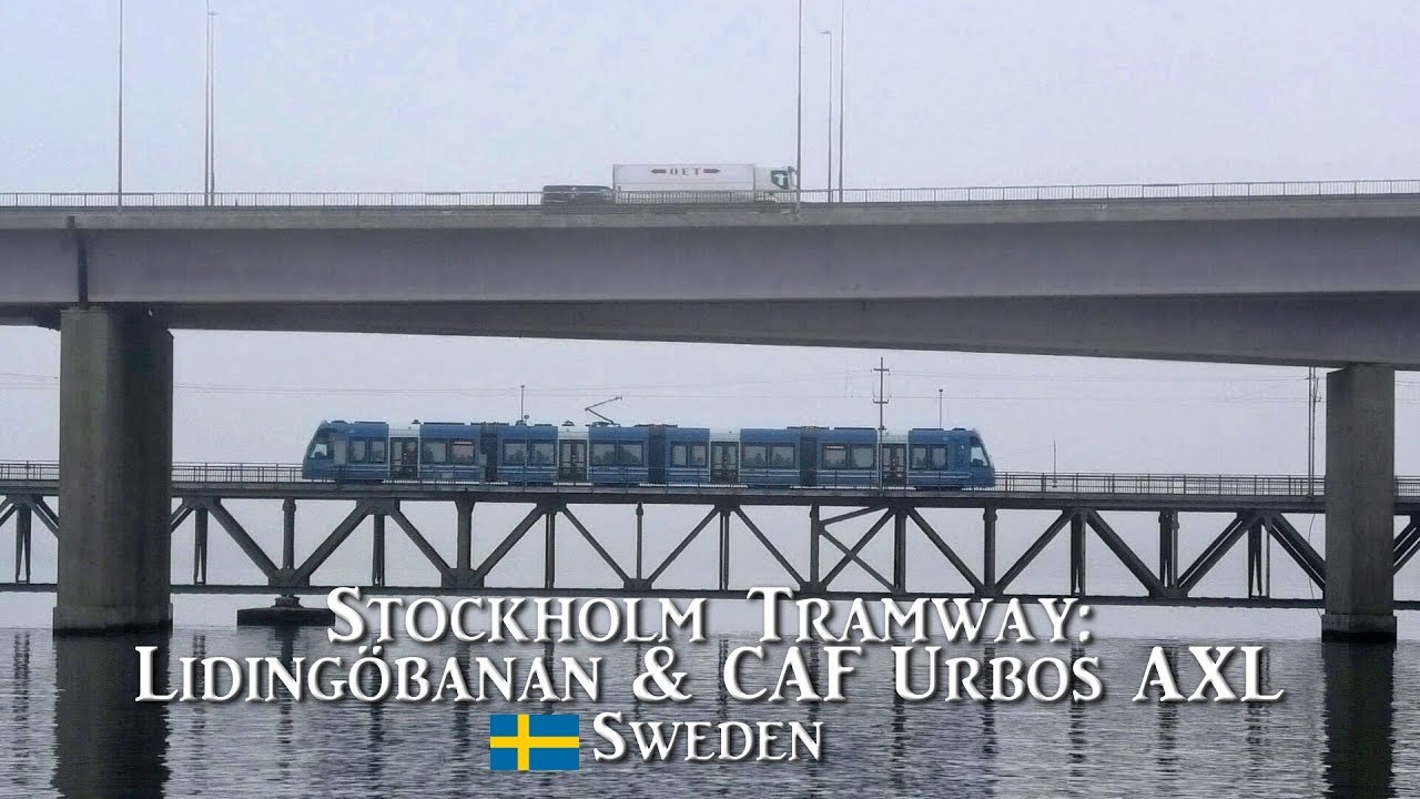 Stockholm Tramway: Lidingöbanan & CAF Urbos AXL SL A36 - YouTube