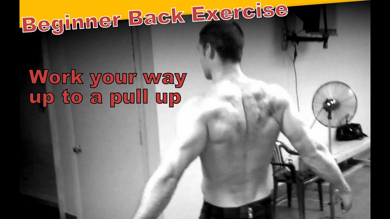 Beginner Back Exercise for people who can't do pull ups - YouTube