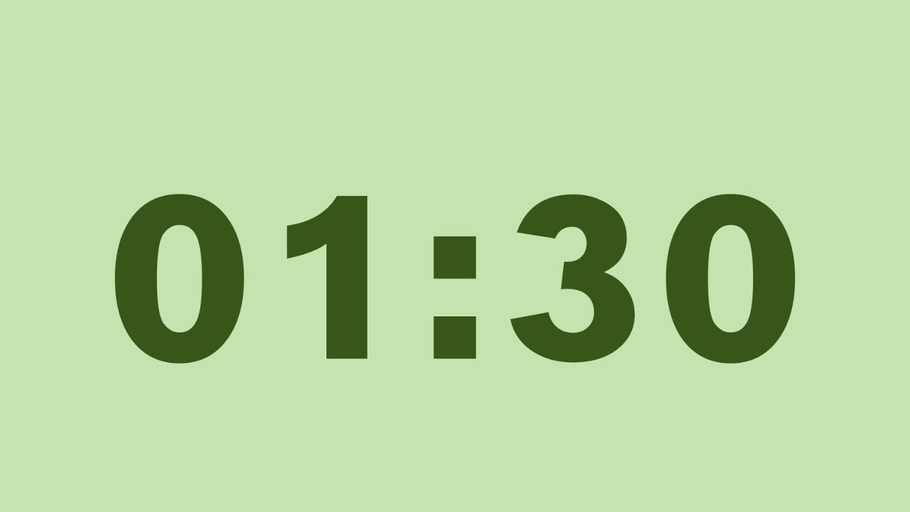 1.5 Minute | 90 Second Countdown Timer - YouTube