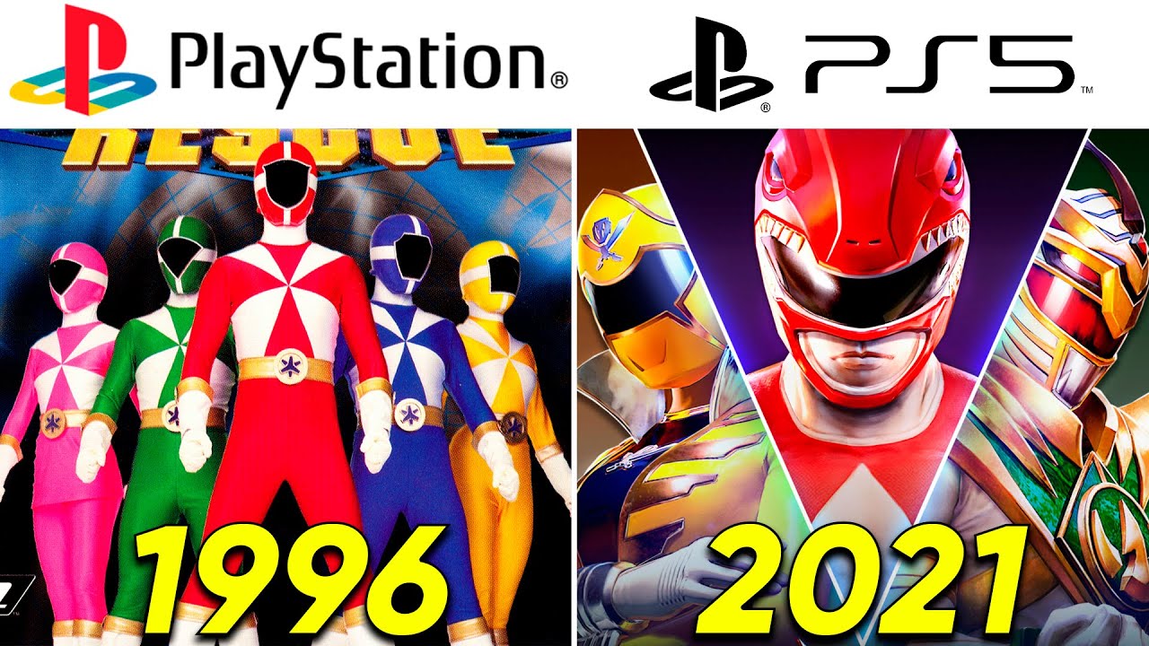 Evolution of POWER RANGERS PlayStation Games (1996-2021) - YouTube