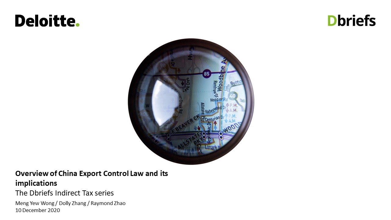 Overview of China Export Control Law and its implications - YouTube