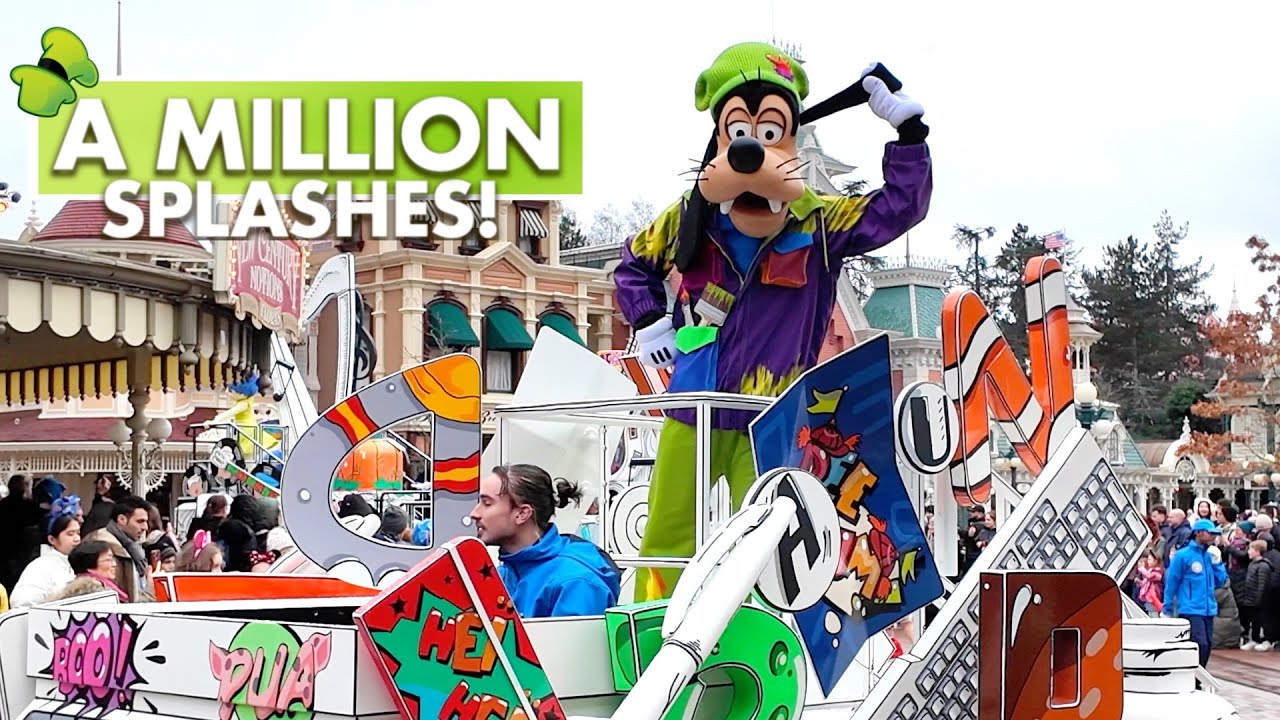 Parade 'A Million Splashes of Colour' - Disneyland Paris 2024 - YouTube