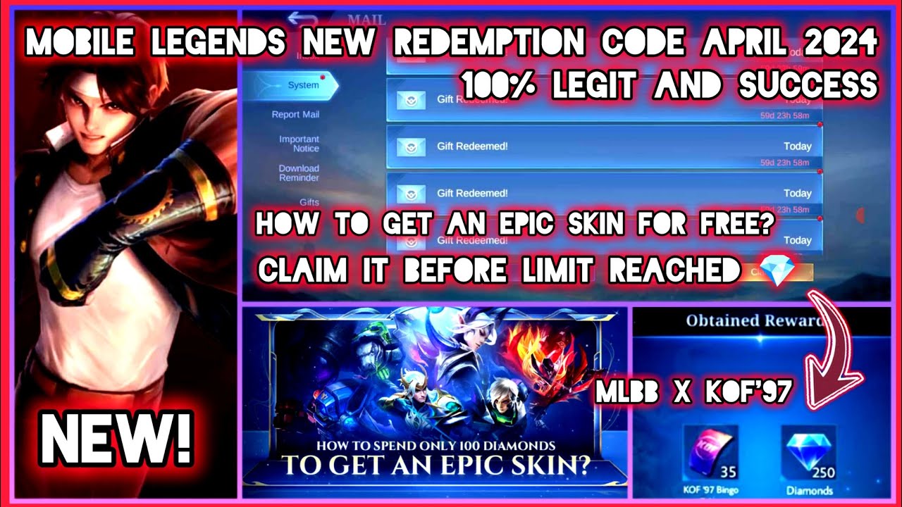 Phase 1: Mobile Legends Redeem Codes April 27, 2024 - mLBb diamond ...
