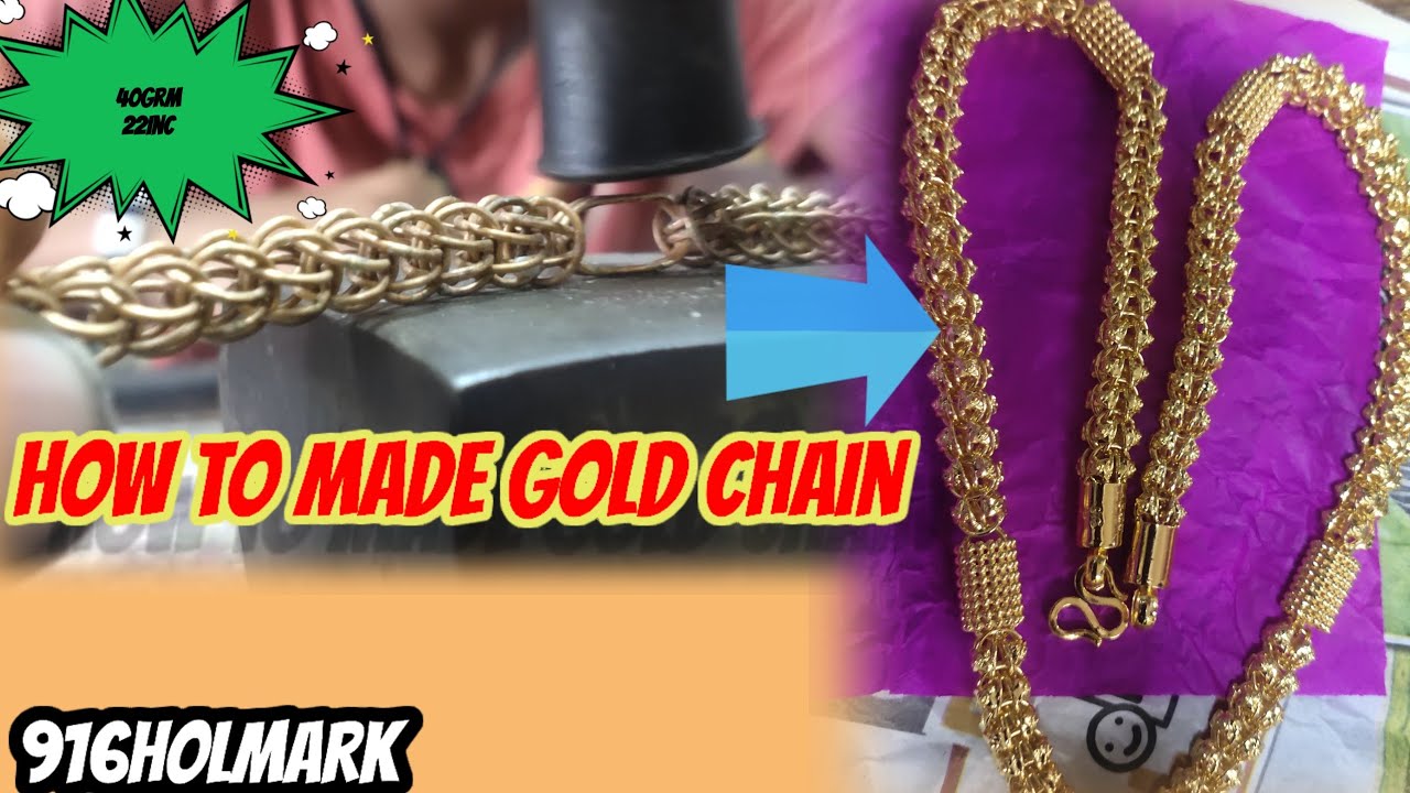New Gold Chain#Raound Africa Chain Made Video# Latest Gold Chain Design ...