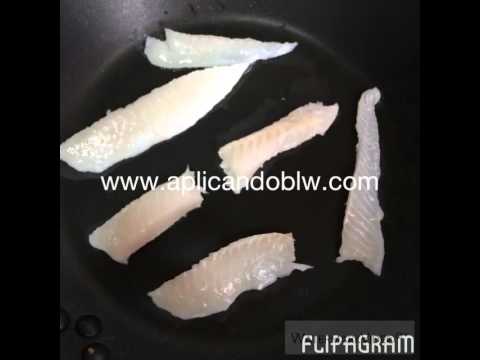 Receta de palitos de merluza - Hake sticks recipe - Baby led weaning ...