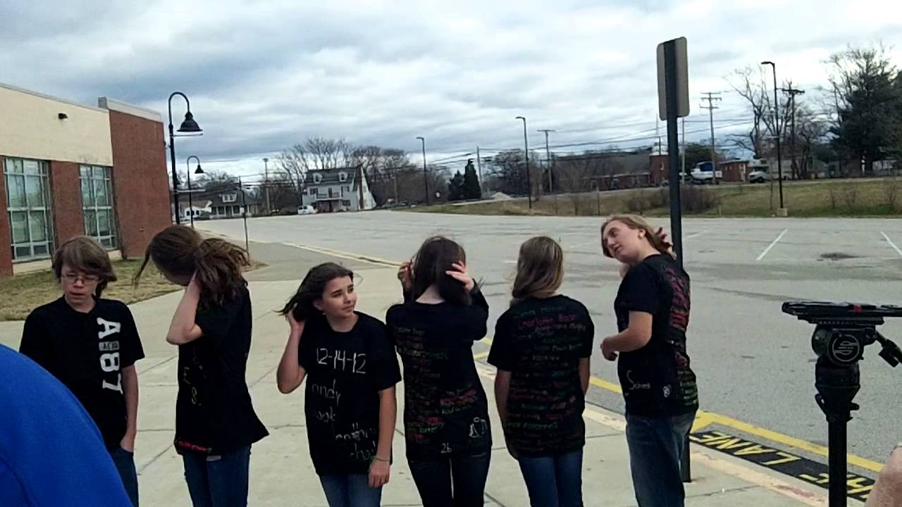 Marley Middle school Girls showing off their shirts in dedication to ...