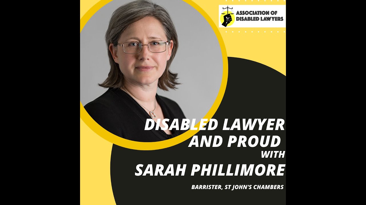 Disabled Lawyer and Proud: Sarah Phillimore - YouTube