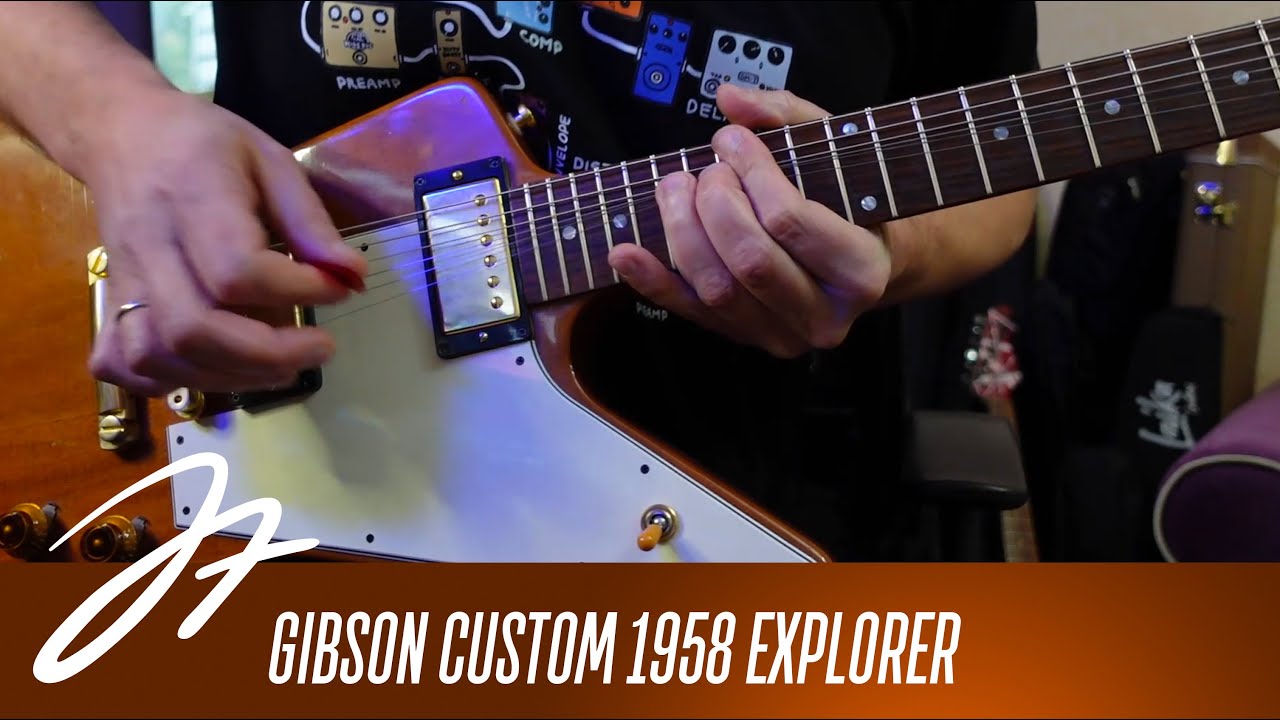 Gibson Custom 1958 Explorer Mahogany Lightly Aged - YouTube