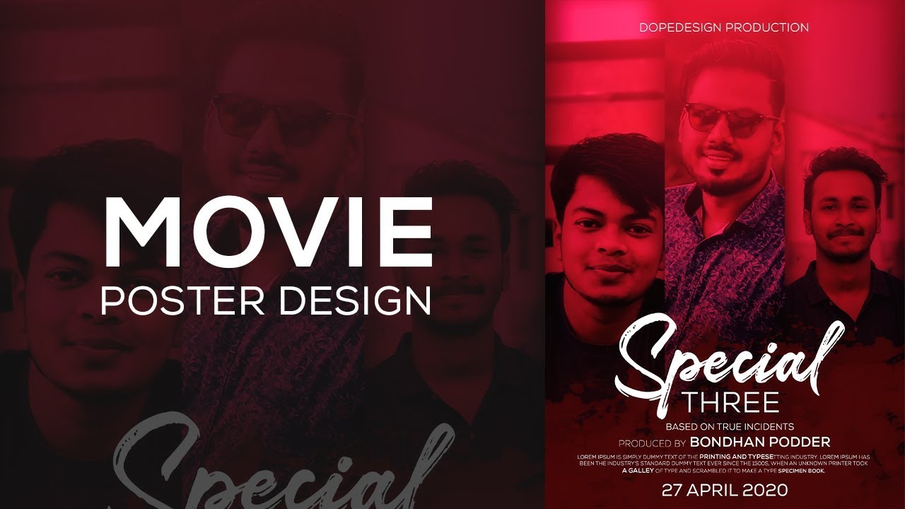 How To Create a Dramatic Movie Poster In Photoshop - YouTube