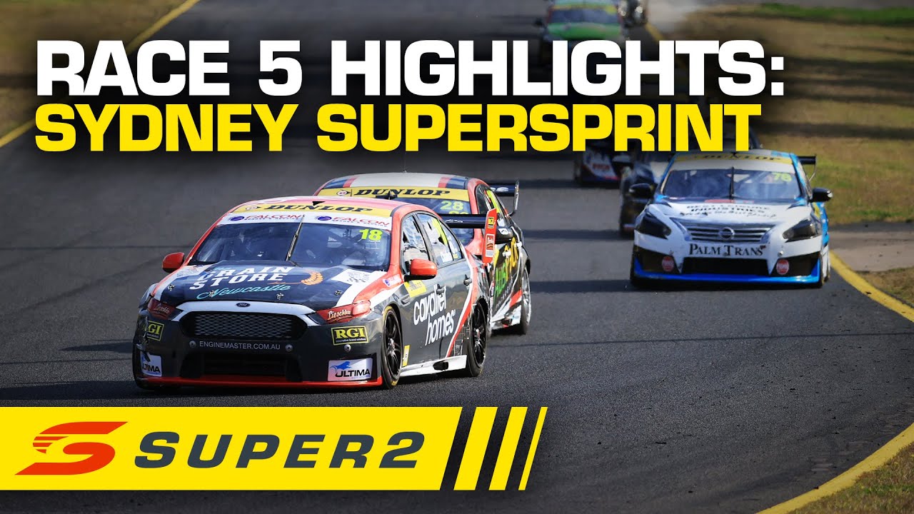 Highlights: Race #5 - Sydney SuperSprint | Super2 2020 - YouTube