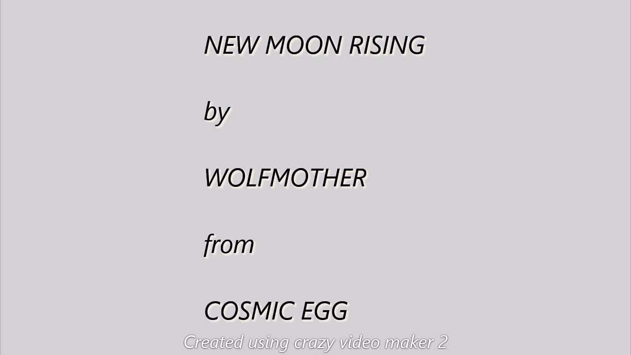 New Moon Rising - YouTube