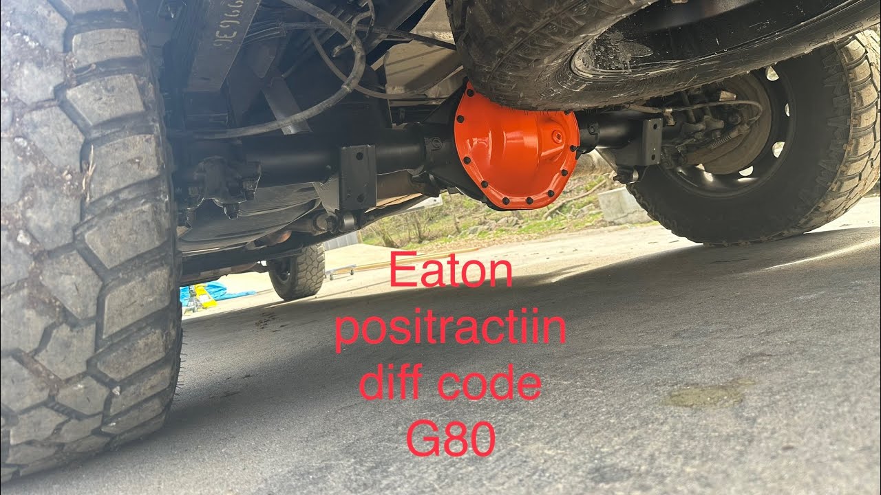 Axle swap Chevy Express (Eaton) G80 code posi-traction test on incline ...