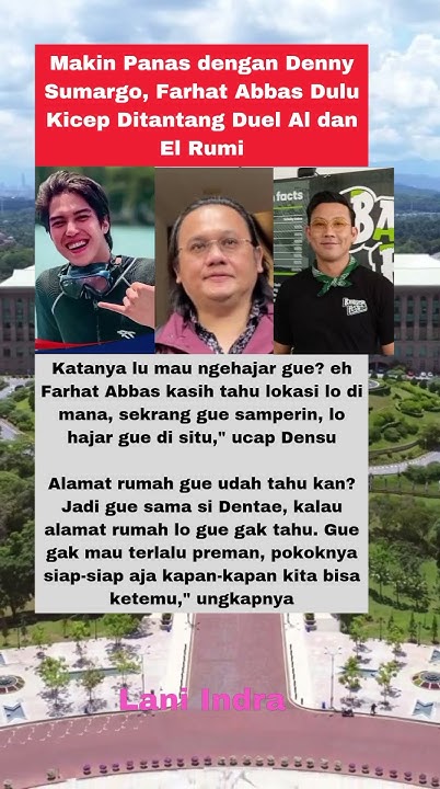 Makin Panas dengan Denny Sumargo, Farhat Abbas Dulu Kicep Ditantang El Rumi #dennysumargo # ...