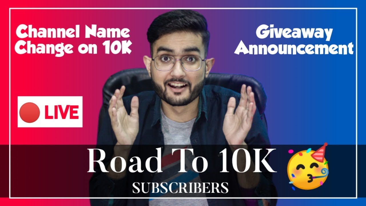 Road to 10K Subscribers | Giveaway Announcement | Changing my channel ...