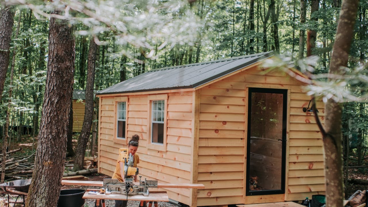 Tiny Cabin Builds TIME LAPSE - YouTube