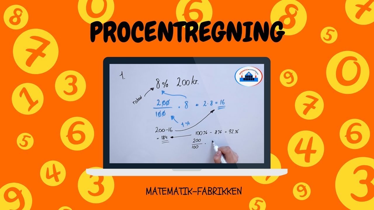 Procentregning (4 Regneregler) - YouTube