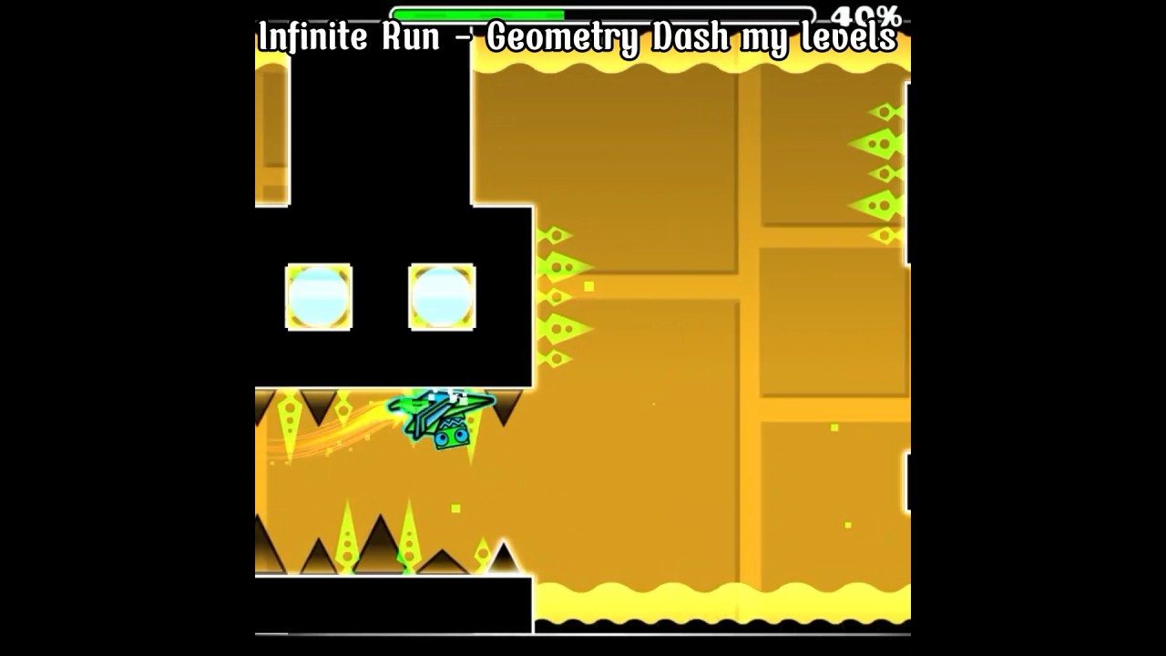 Infinite Run - Geometry Dash my levels - YouTube