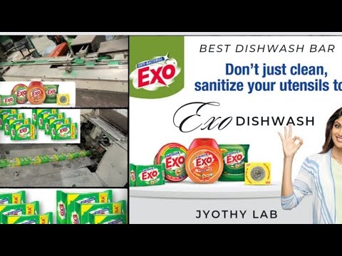 EXO SOAP PACKING MACHINE 🧼# JYOTHY LAB # BEST DISHWASH CAKE # TOP VIRAL ...