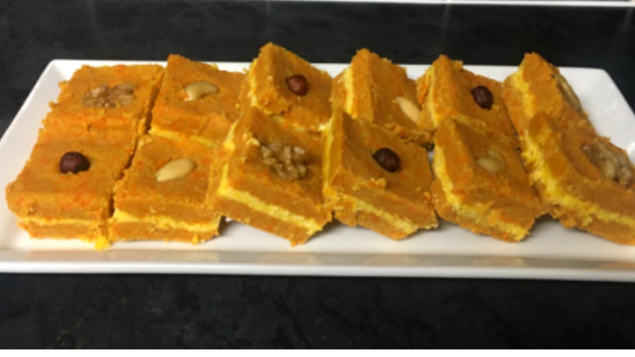Coconut and Carrot Barfi | Gajar ki Barfi Winter recipe | Carrot and ...