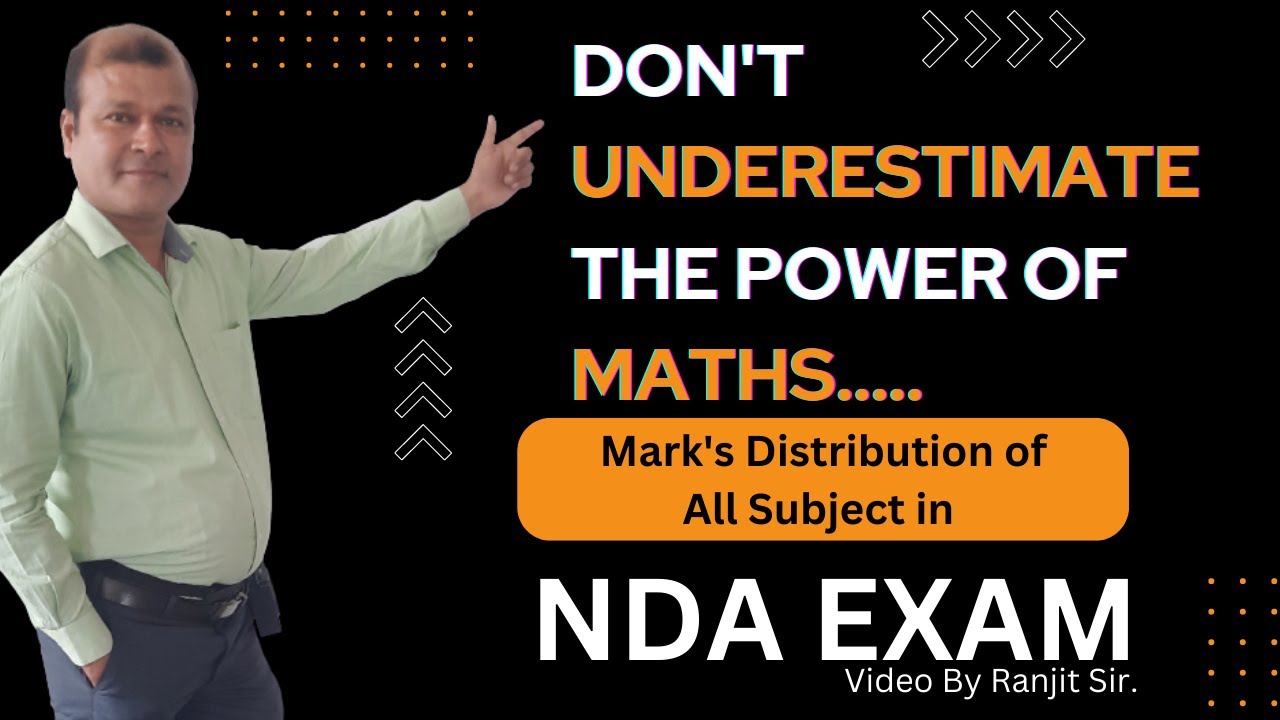 Dont underestimate the power of maths || Mark distribution in NDA exam ...
