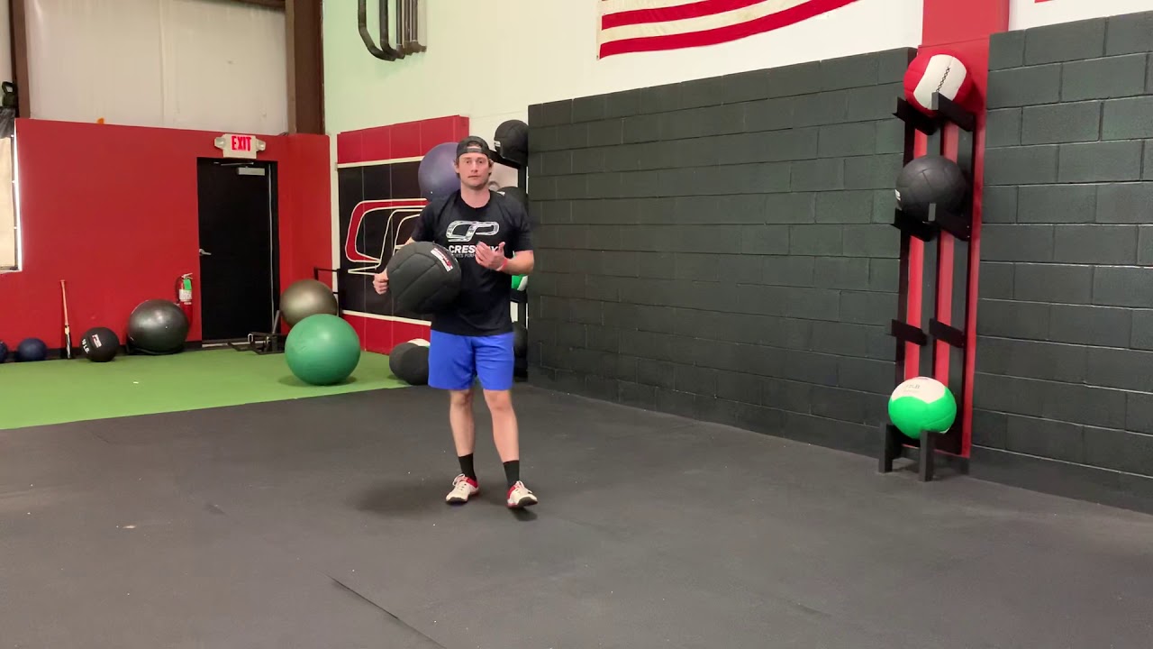 Double Clutch Split Stance Overhead Med-Ball Stomp to Floor - YouTube