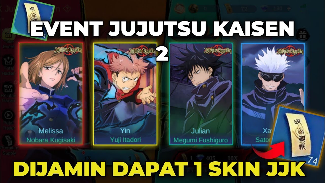 TERLALU MURAH!! CARA MENDAPATKAN 4 SKIN JUJUTSU KAISEN SKIN SUKUNA YIN ...