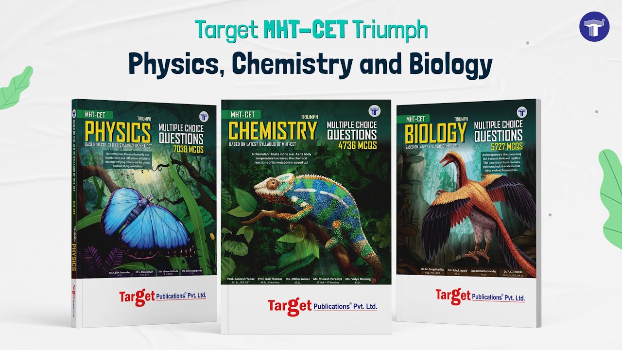 MHT-CET Triumph Physics, Chemistry and Biology (PCB) Books for Pharmacy ...