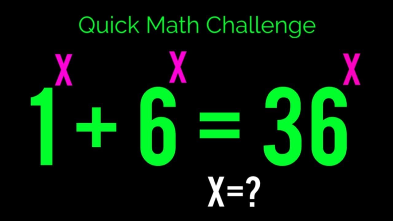 Brazil | Algebra Problem | Find x=? | Exponential Equation - YouTube