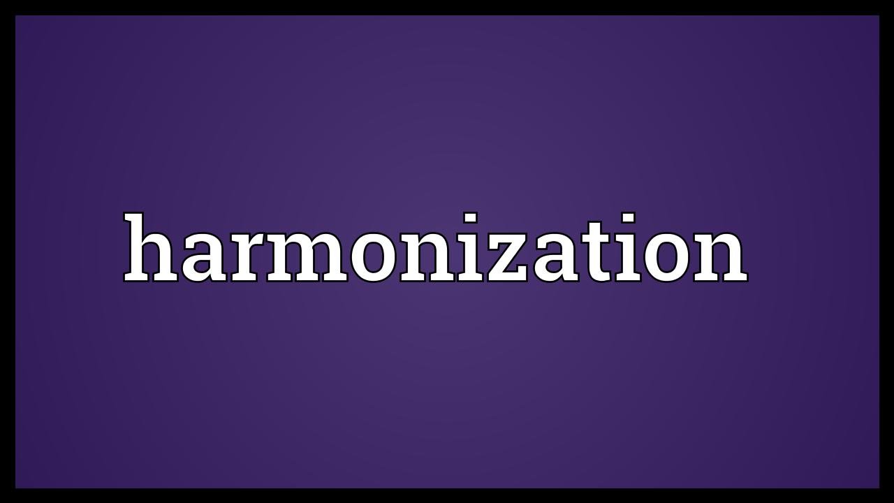 Harmonization Meaning - YouTube