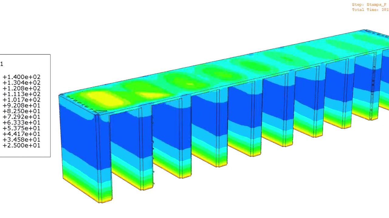 Simulation of FDM process of bridge like model - YouTube