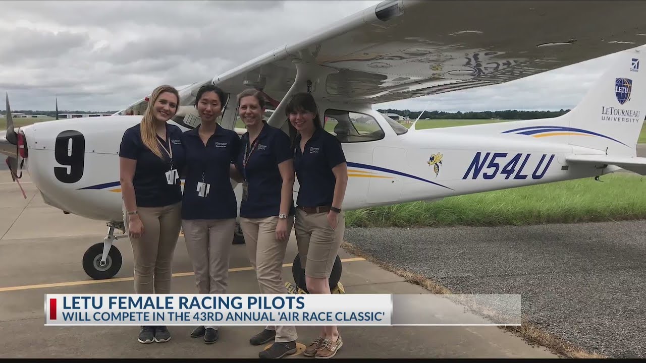 LETU female pilots will compete in Air Race Classic - YouTube