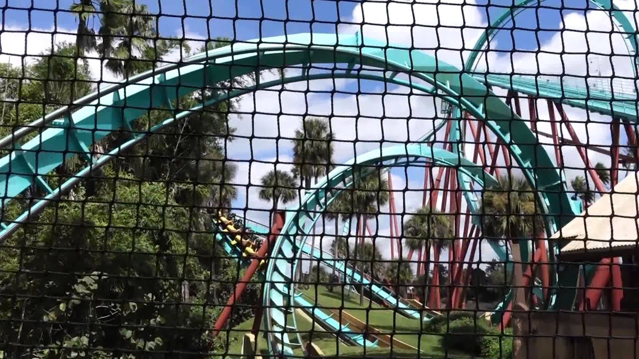 Kumba Roller Coaster, Off-Ride Video, Busch Gardens Tampa Bay - YouTube
